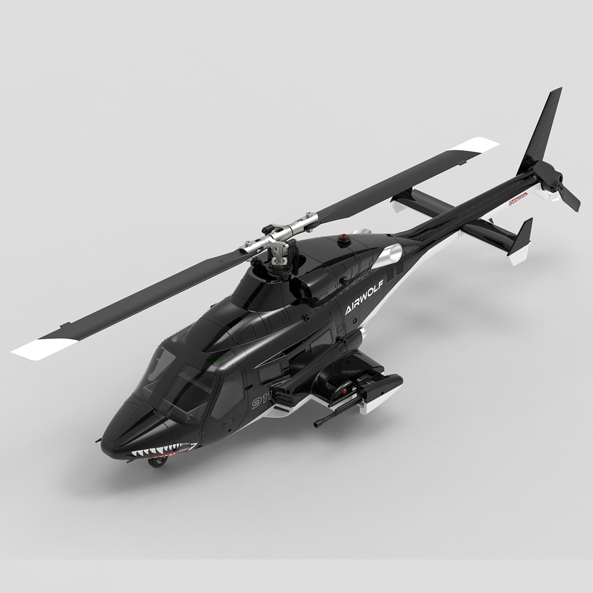 WOLFBUSH AW-911 Airwolf 1/34 Scale 2.4G 9CH Flybarless RC Helicopter M ...